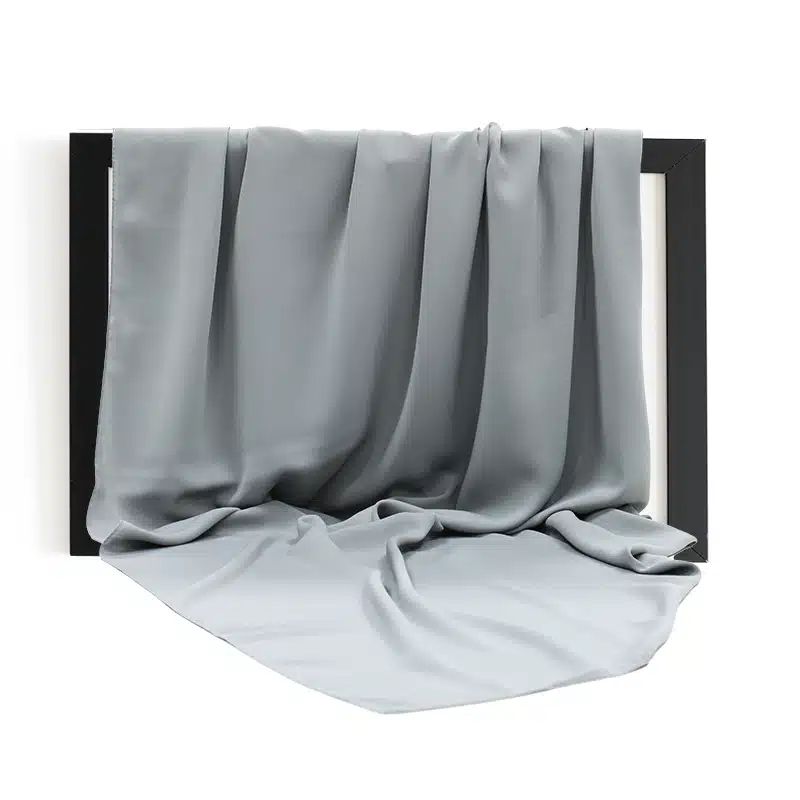 Madinah Chiffon Light Grey Hijab | Amsons