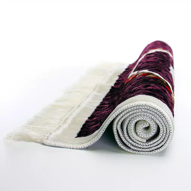 Megane Seccade Maroon & White Pattern Prayer Mat | Amsons