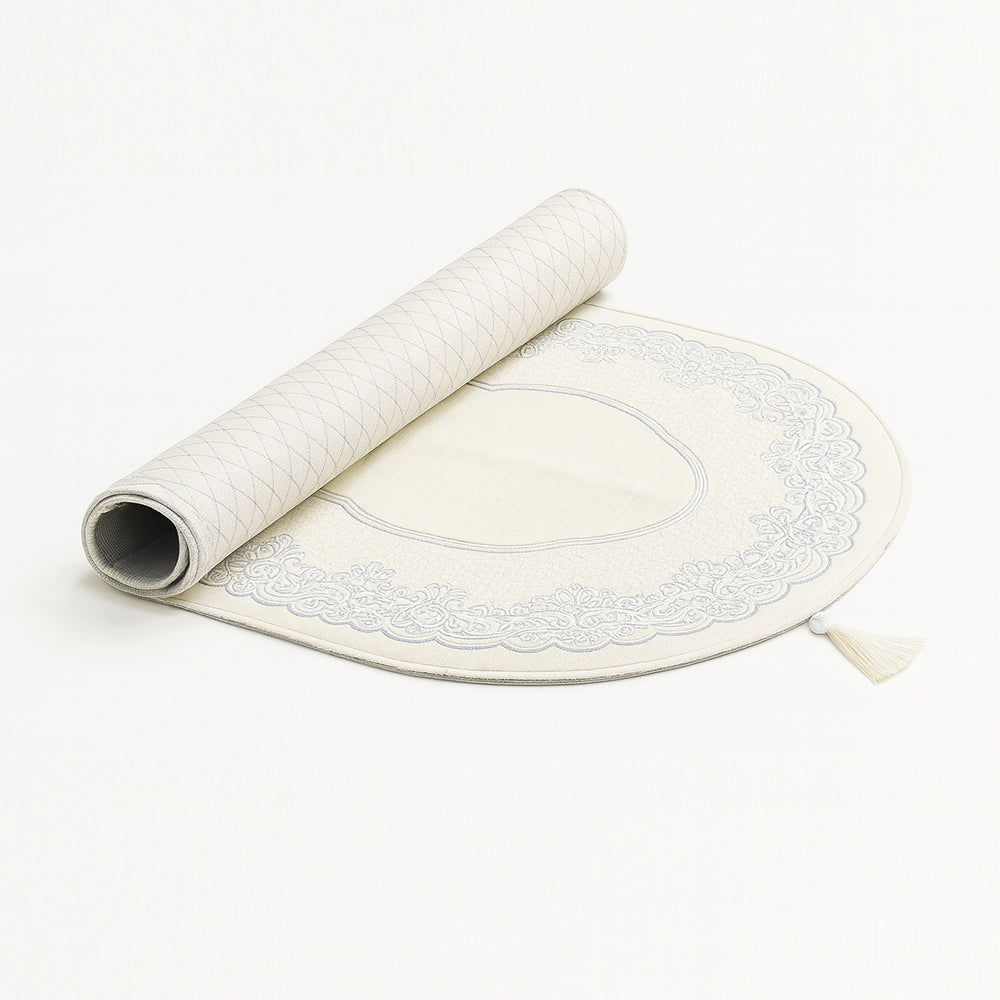 Arched Prayer Mat White AMTY-7119 | Amsons