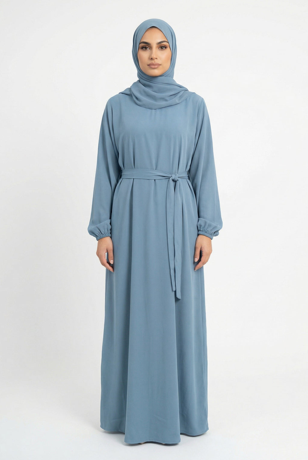 Basic Abaya Baby Blue ASL-657 Col 35 | Amsons