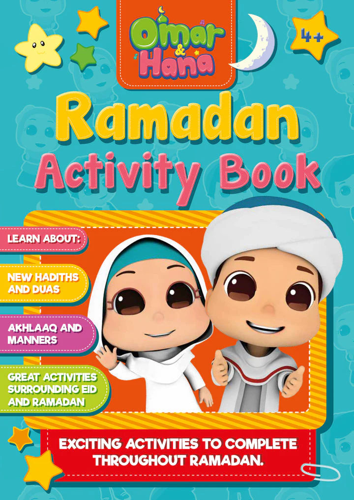 Omar & Hana Ramadan Activity Book for Kids | Islamic Fun | Amsons