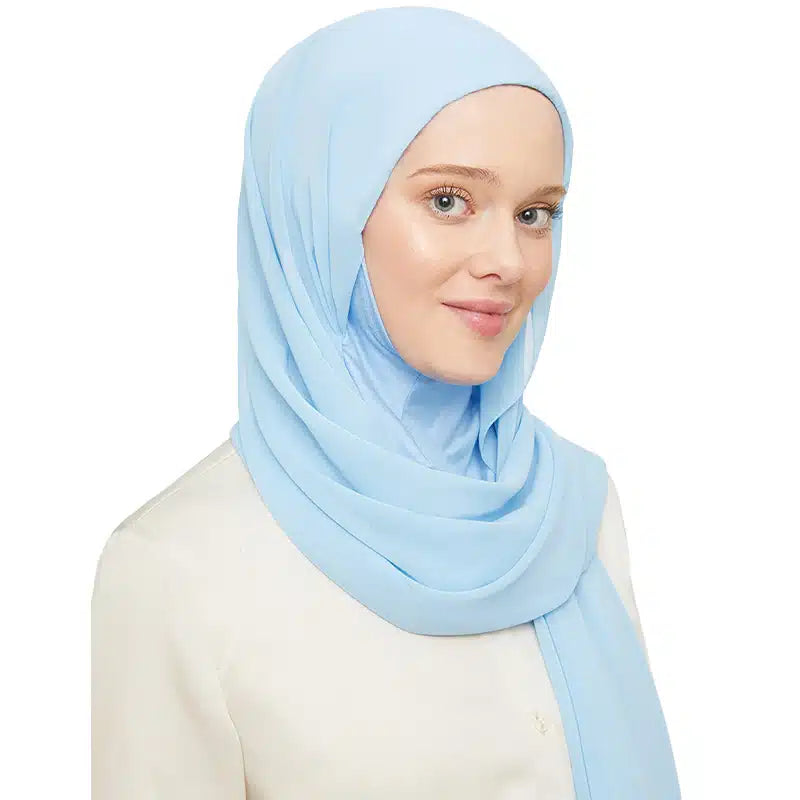 Ninja Instant Baby Blue Hijab | Amsons
