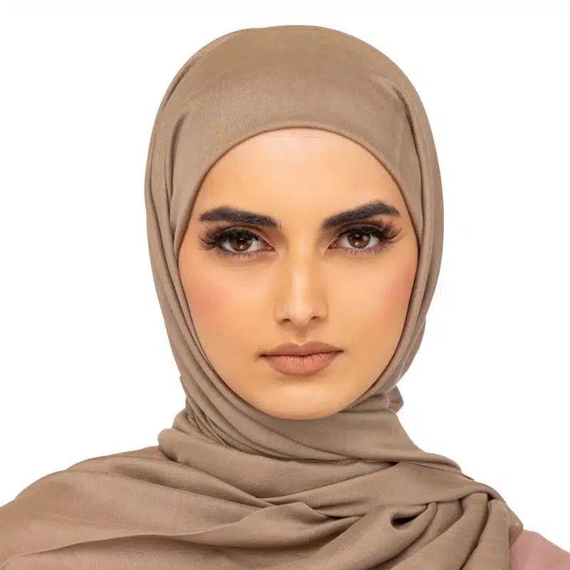 Classic Cotton Hijab Tan Brown | Amsons