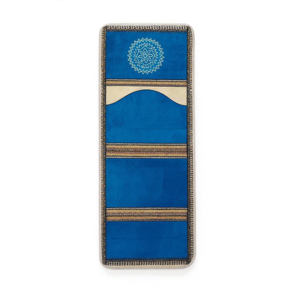 High Quality Foldeable Prayer Mat Teal & Brown | Amsons