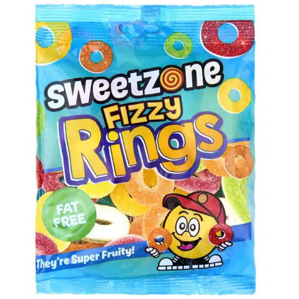Sweetzone Fizzy Rings 170g | Amsons