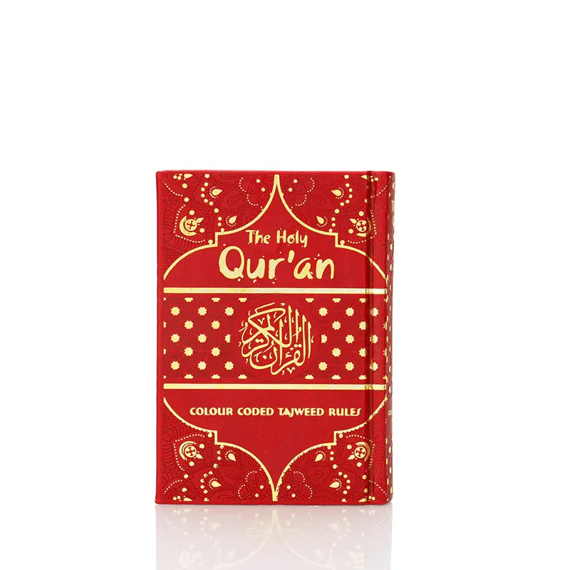 Red Colour Coded Pocket Size Tajweed Quran 347 | Amsons